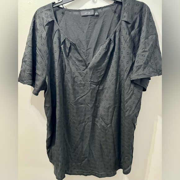 Apt. 9 | Tops | Nwt Apt 9 Black Ss Blouse Size Xl | Poshmark